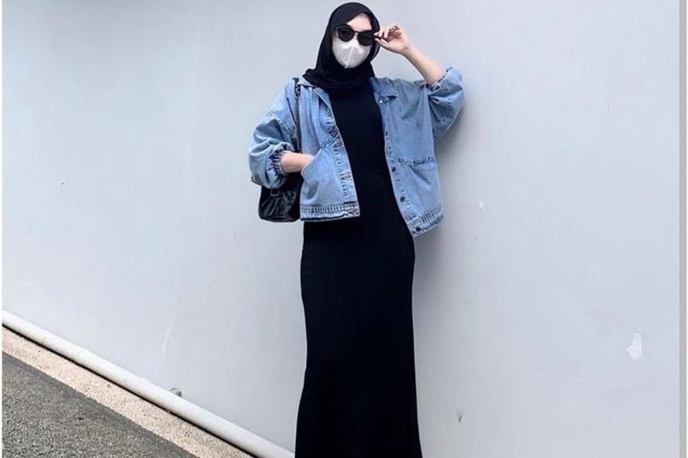 Mix and Match OOTD Inner Dress Hitam, Tampil Fashionable untuk Hijab ...